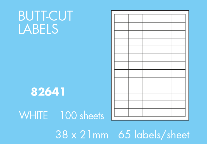 Hovat Multi-Purpose Auctioneers lot labels. BUTT CUT LABELS 100 sheet ...