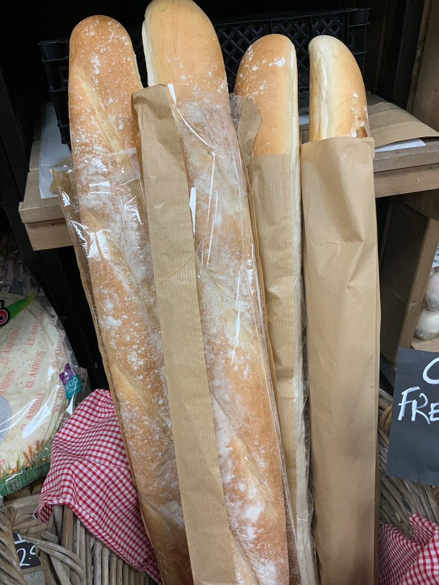 French Stick Bread Bags. Large, Medium & Small Baguette Bag in packs o ...