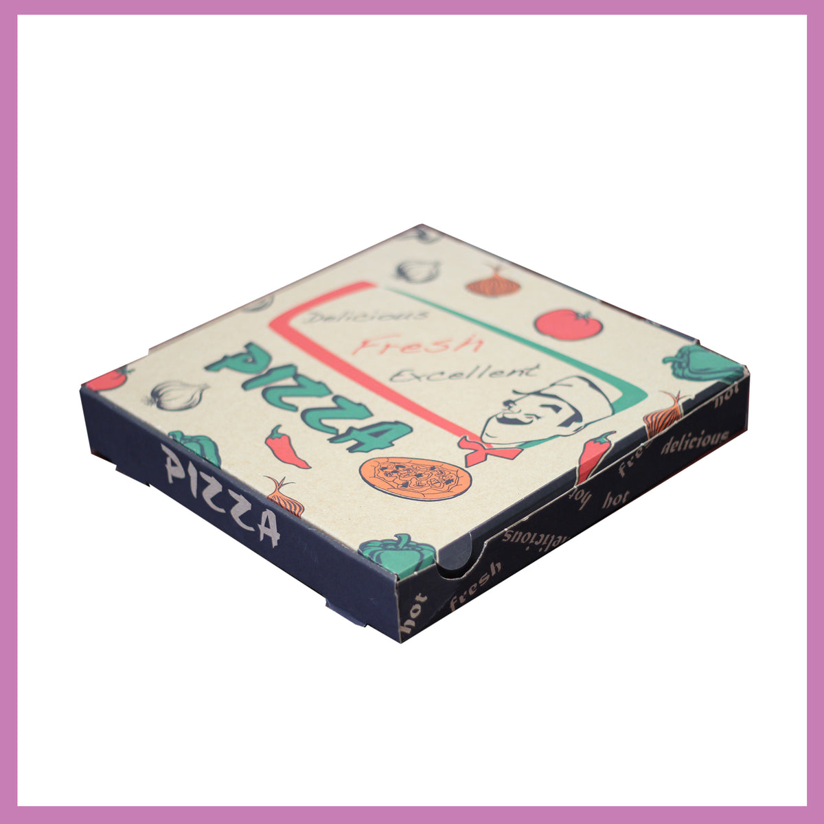 Classic Design Brown Pizza takeaway box (Pack of 100 boxes) – Advance Bunzl