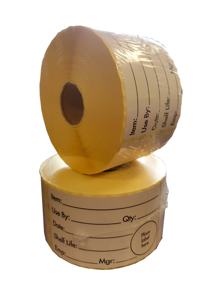 Food Safety Label, Shelf Life Rotation Label, Removable Adhesive, 51 x ...